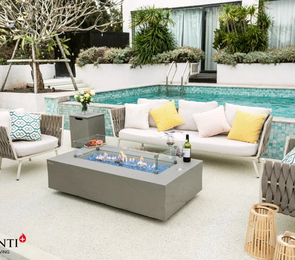 Meteora Fire Table, Glass-fibre reinforced concrete - Blackman Rowe ...